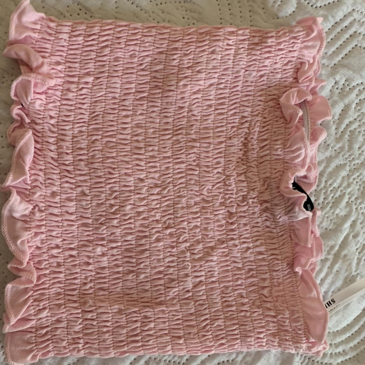 Shein pink tube top Never worn - Depop