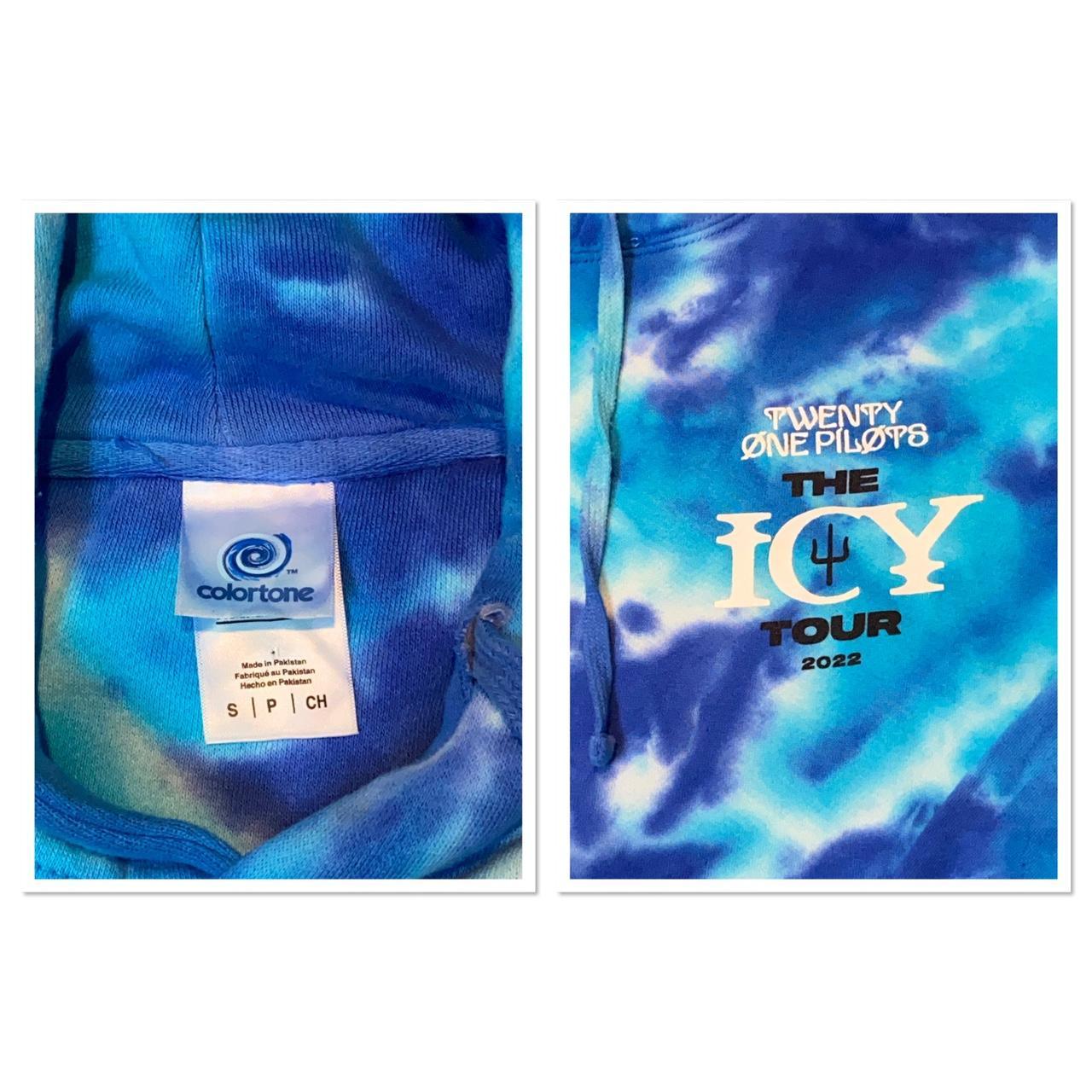 Twenty one pilots scaled and icy 2022 tour hoodie... - Depop