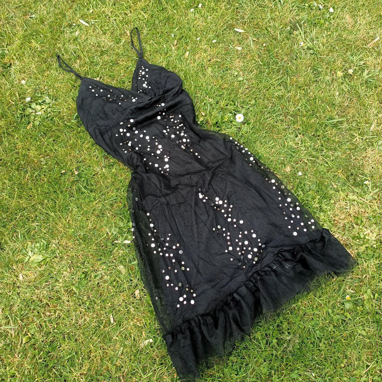 00s black dress by Oasis in a size 8 🖤 midi lenght... - Depop