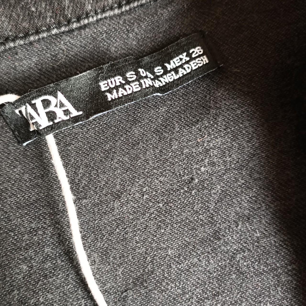 Black Denim Mini Dress From Zara Slightly Stretchy Depop