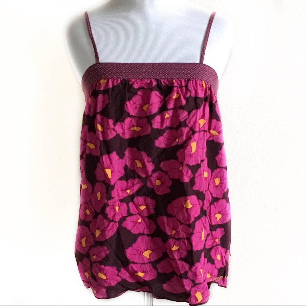Pink floral flowy tank top Billabong floral pink... - Depop
