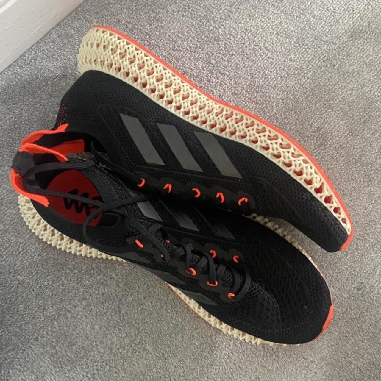Adidas Men's Black and Orange Trainers | Depop