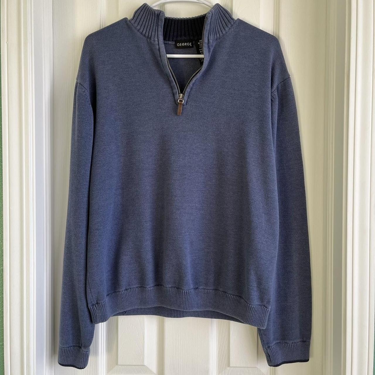 George Women's Blue and Navy Jumper | Depop