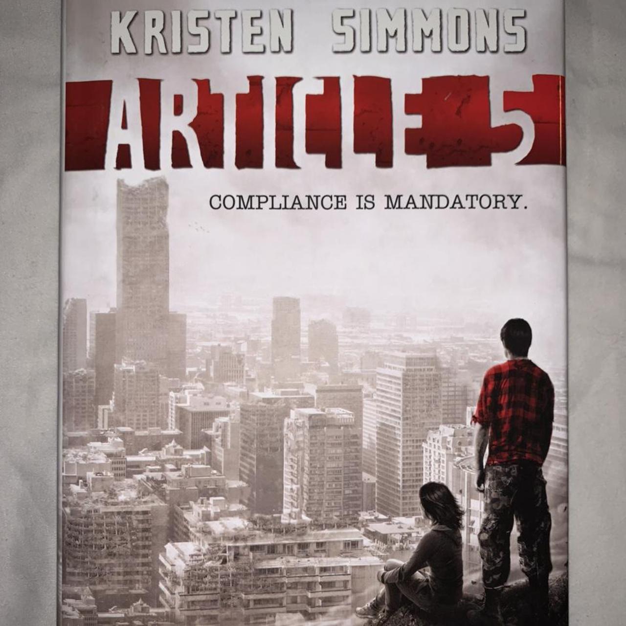 🚓Article 5 by Kristen Simmons ️ 🚓hardback 🚓synopsis... - Depop