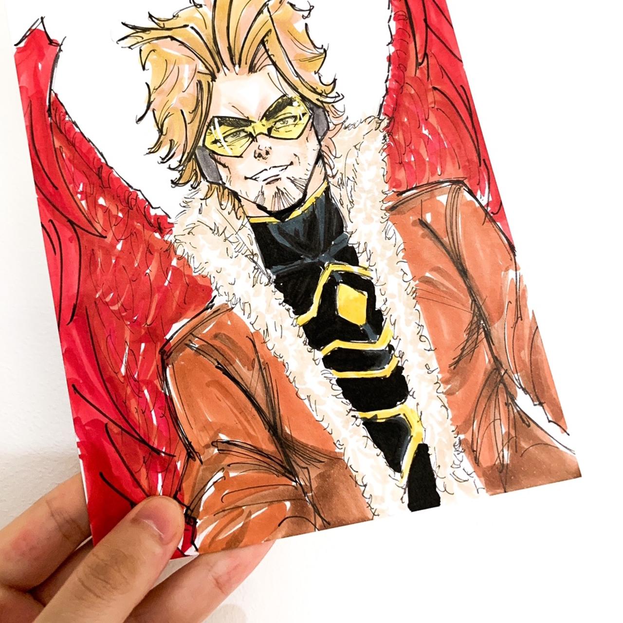 My Hero Academia Hawks / Original Art Work / A5 size... - Depop
