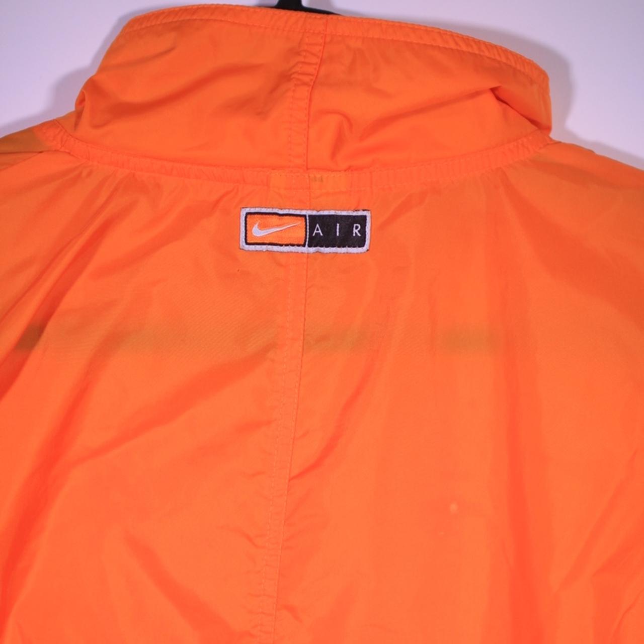 Nike Men's Orange and White Jacket | Depop