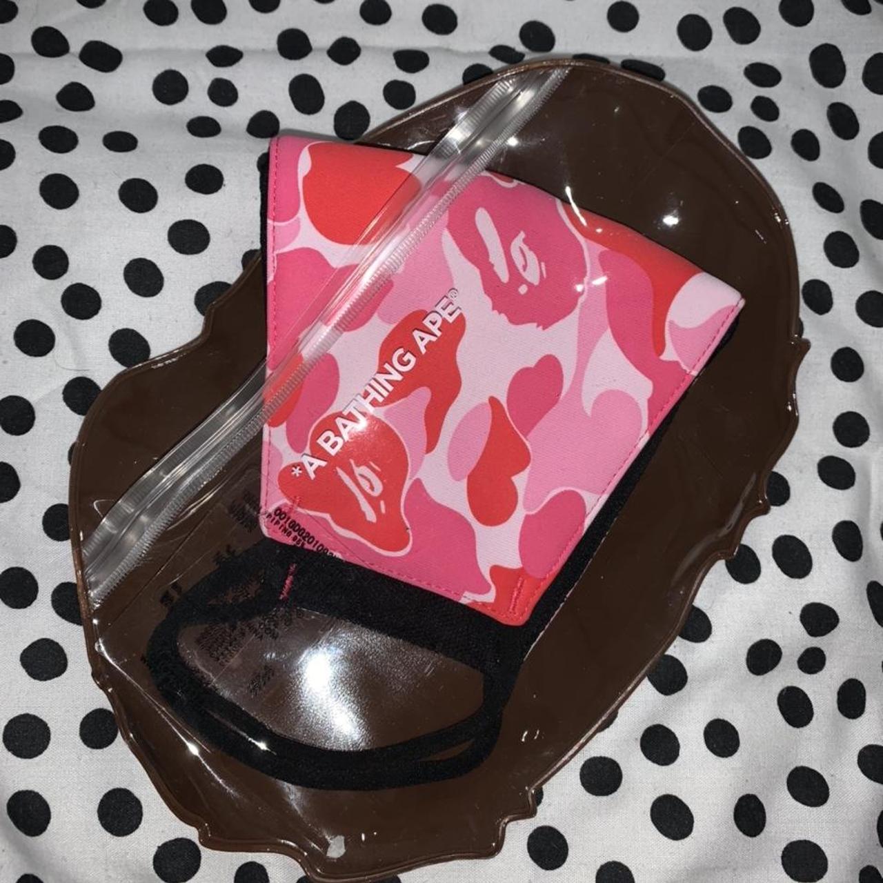 a bathing ape bape face mask pink camo bought from... - Depop