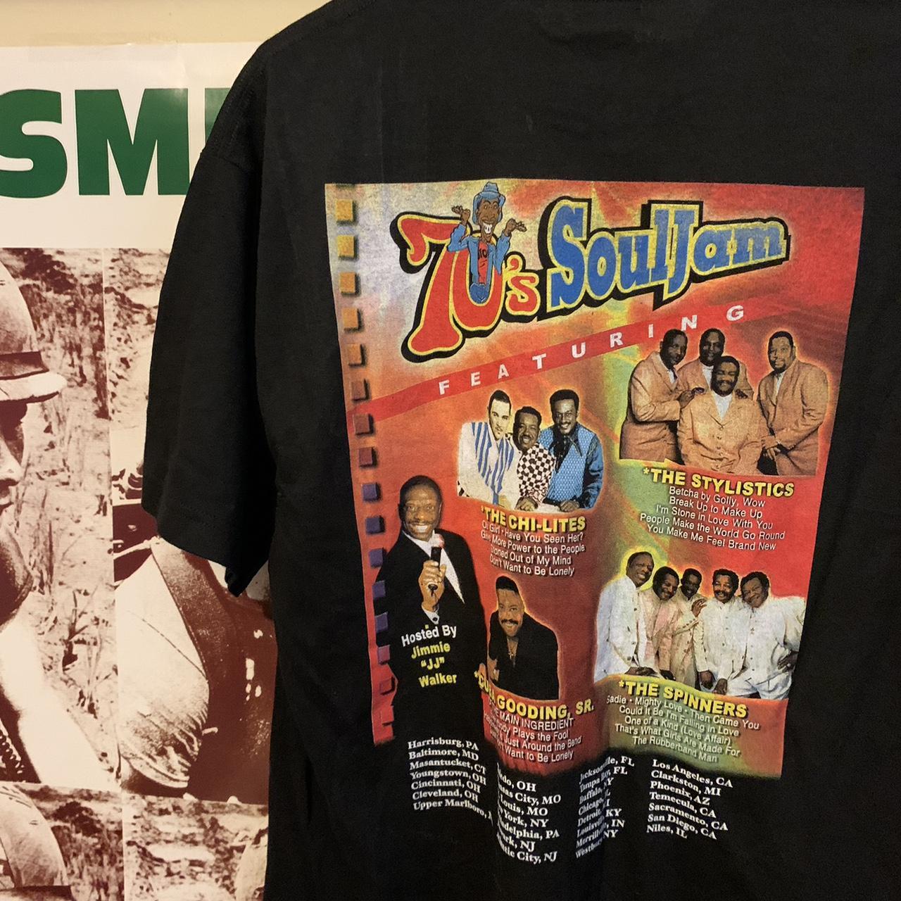 2006 70s Soul Jam Shirt Sz L 21x30 #vintage #70s... - Depop