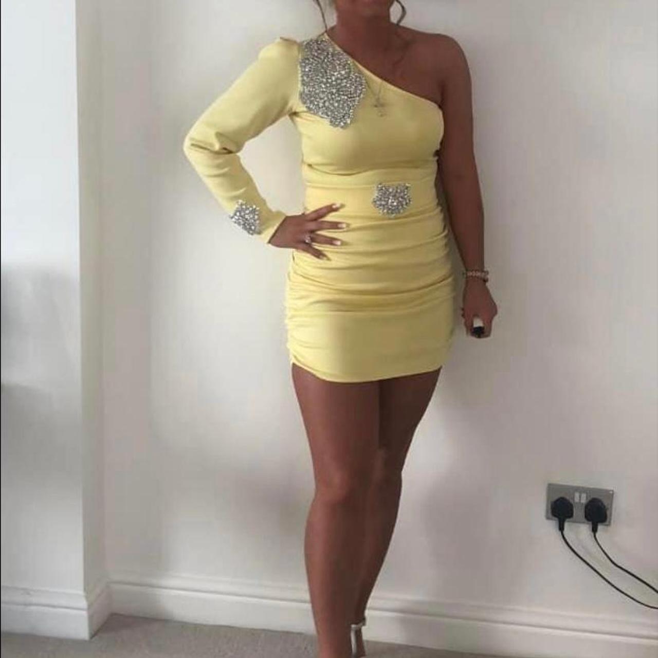 Sarah Alexander lemon dress Fits 8/12 Like Brandnew... - Depop