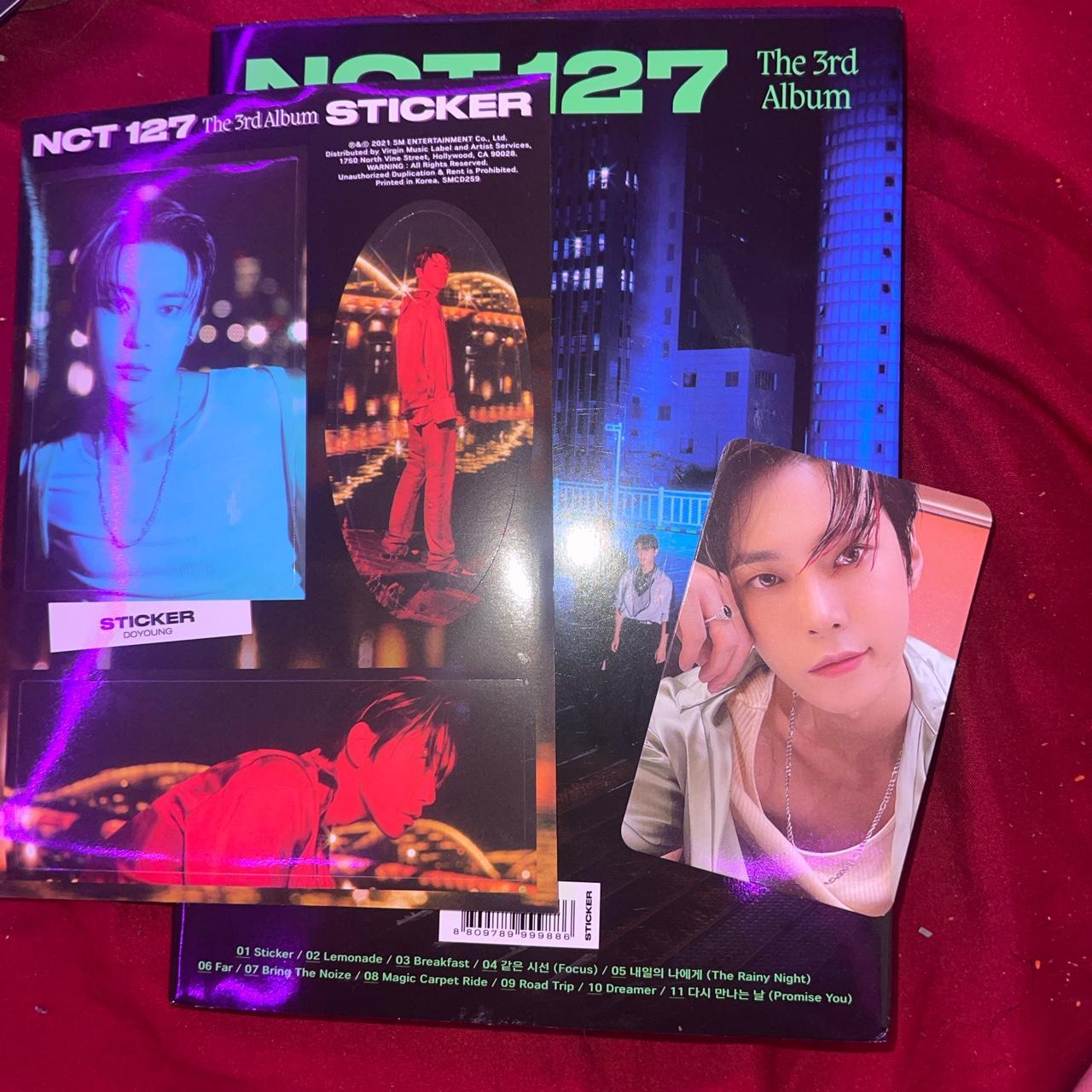 nct 127 sticker album doyoung set minus... - Depop