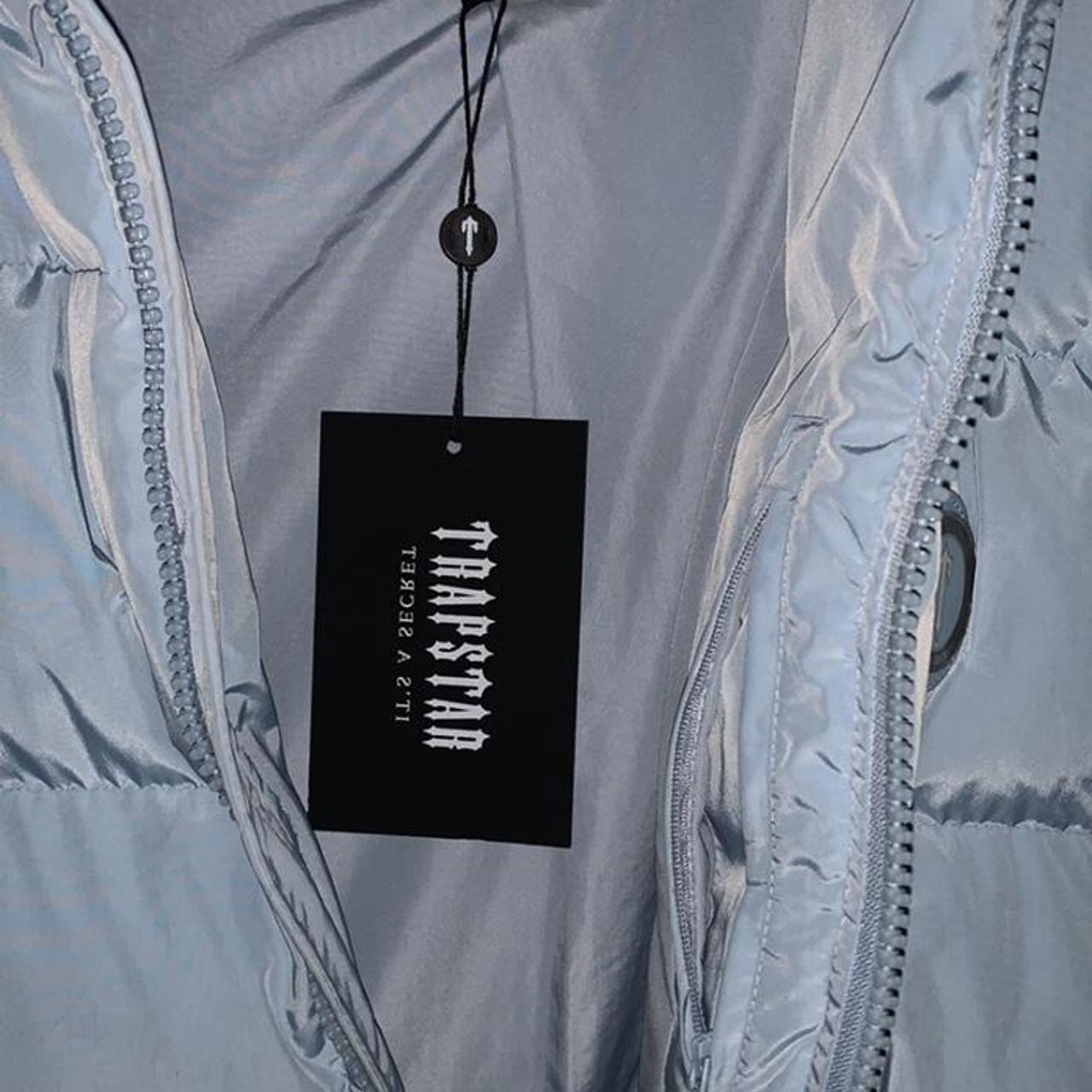 TRAPSTAR LONDON MENS BABY BLUE JACKET WORN HANDFULL... - Depop