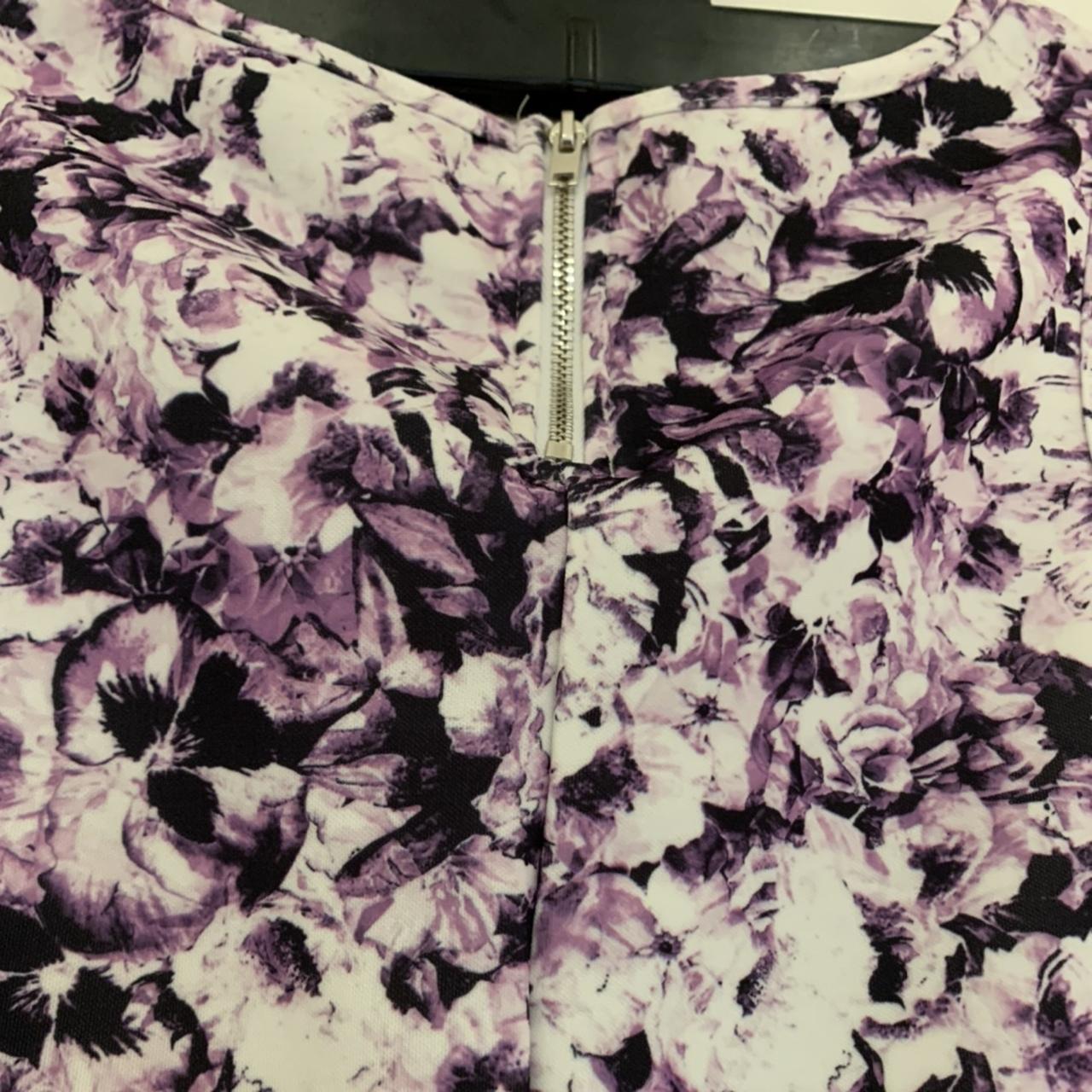 Girls flowery peplum top age 14 years 💜💜💜💜💜 - Depop