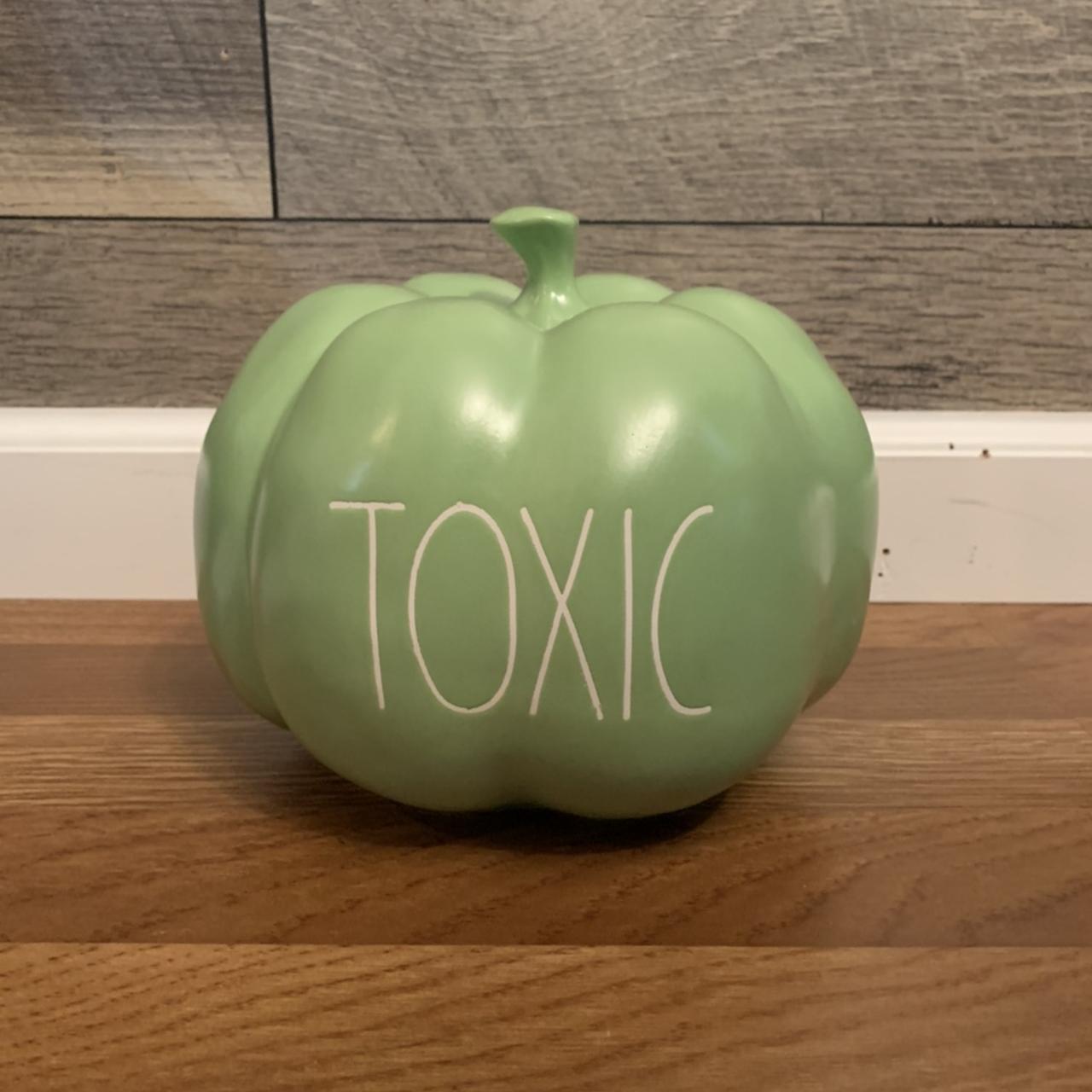 NEW Rae Dunn Medium Green “TOXIC”Ceramic... - Depop