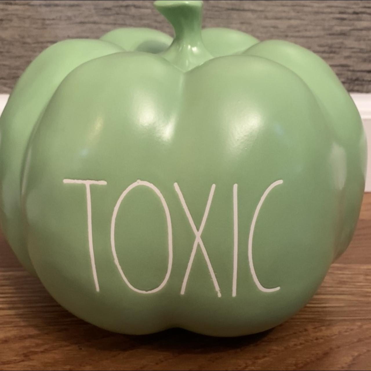 NEW Rae Dunn Medium Green “TOXIC”Ceramic... - Depop