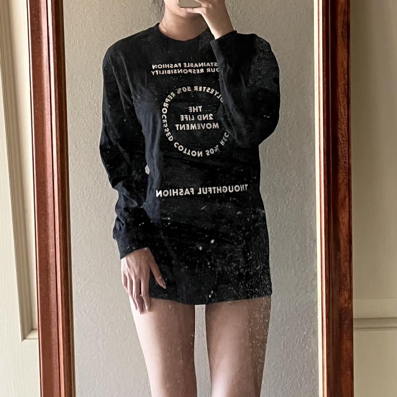 Women's Black and White Sweatshirt | Depop