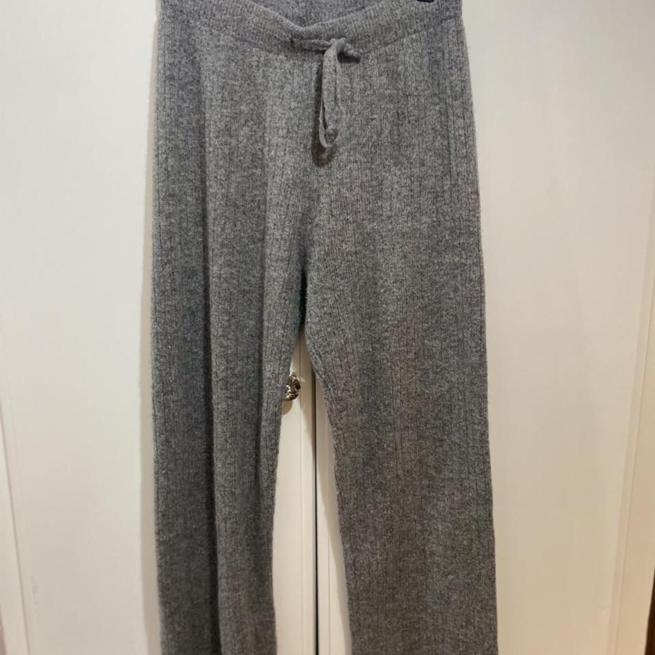 PRIMARK grey wide leg knitted pants £3 P&P no... - Depop