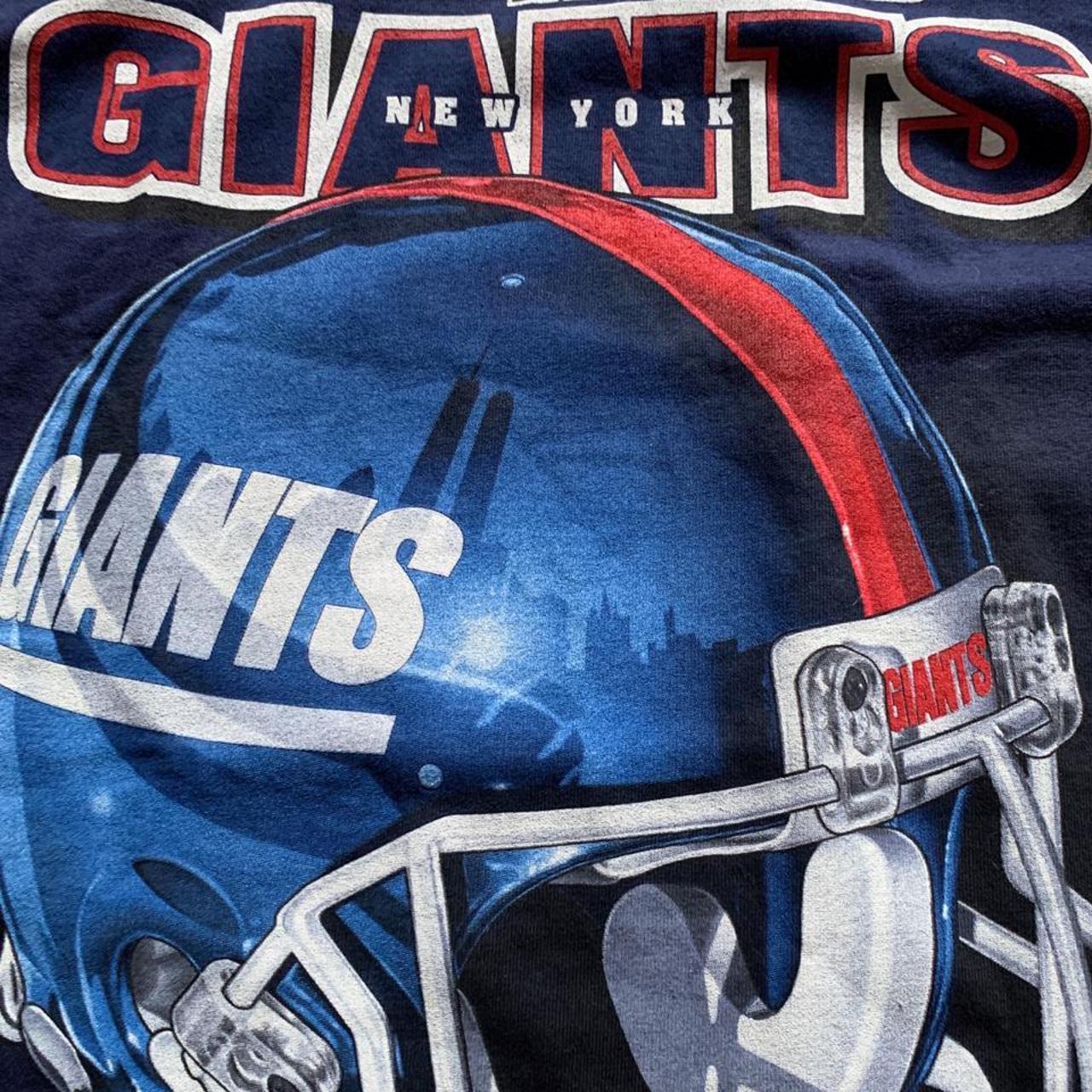 Vintage 90s NFL New York Giants Big Graphic T... - Depop