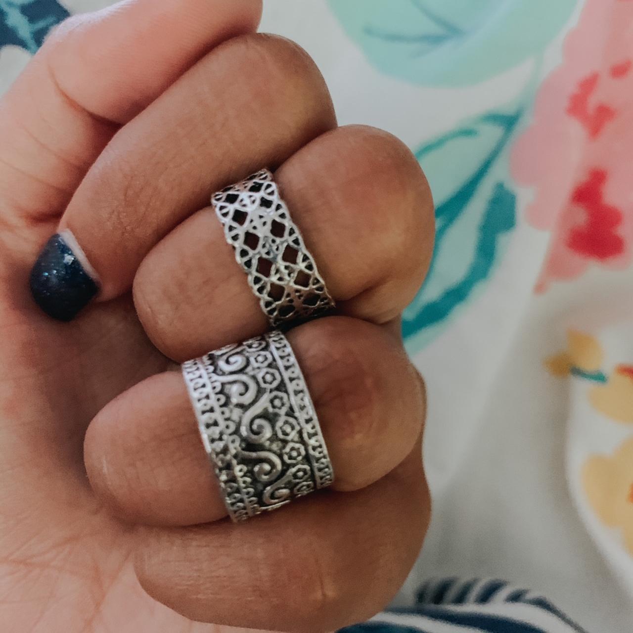 Boho rings bought from SHEIN. I have fat fingers so... - Depop