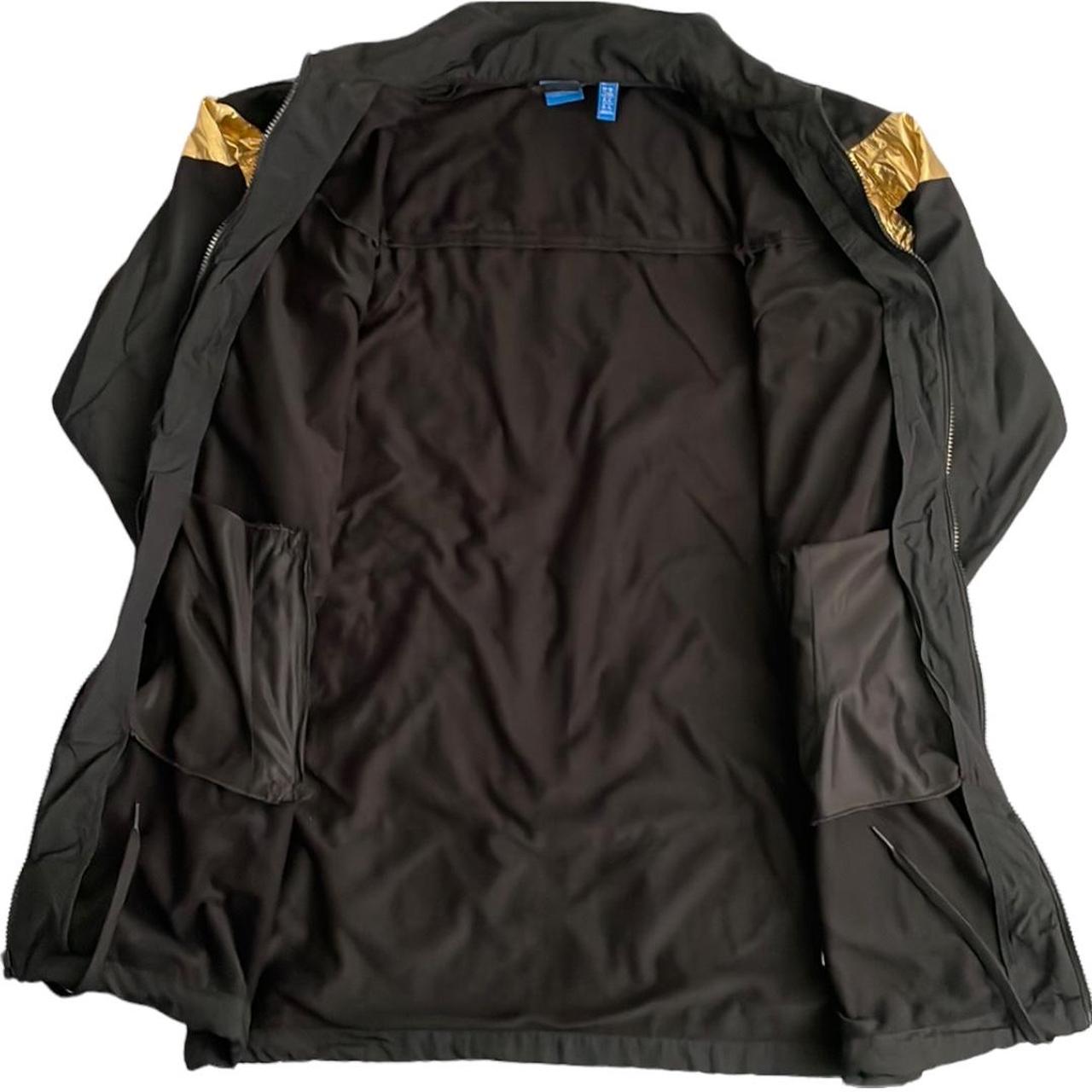 Adidas Originals Women's Black and Gold Jacket | Depop