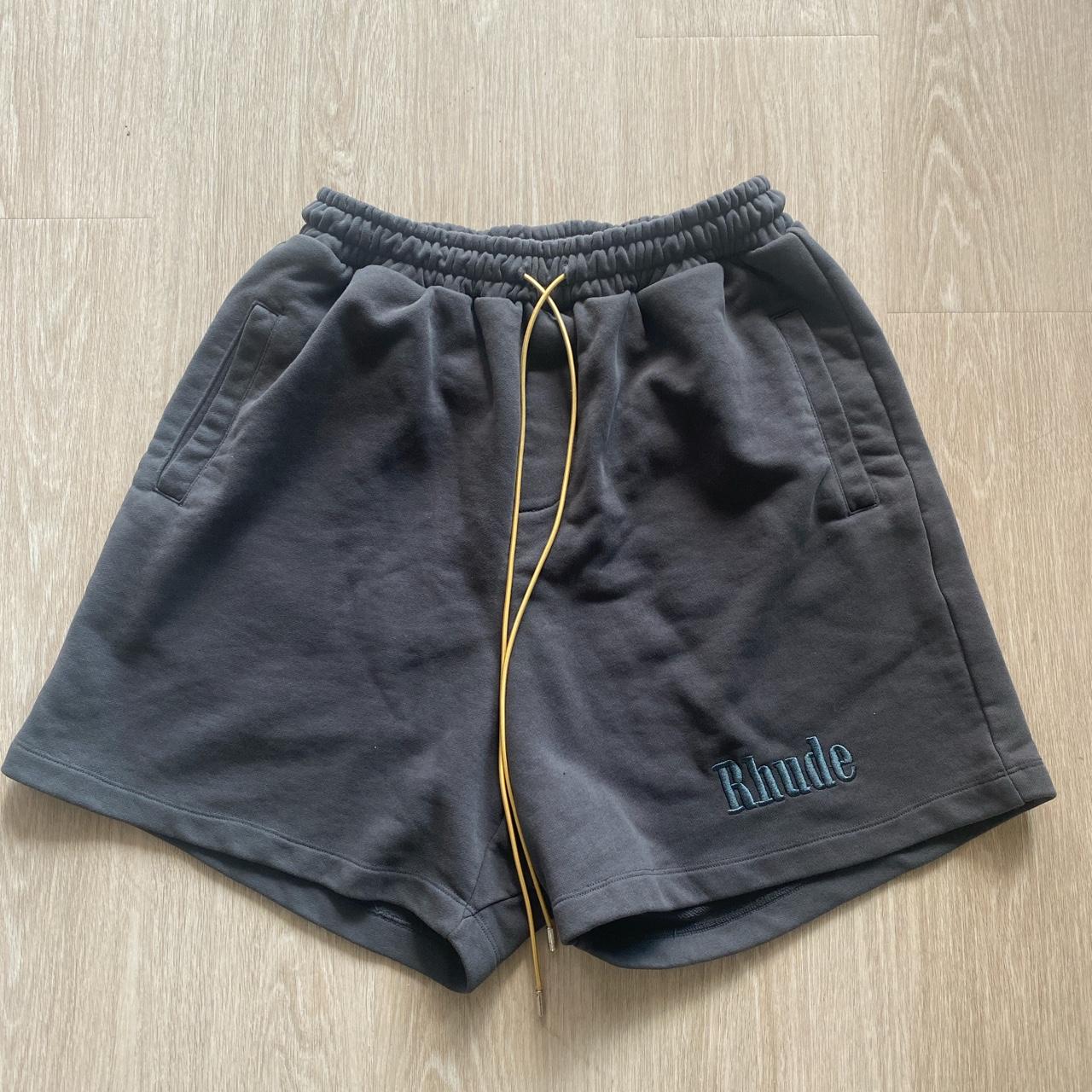 Cotton Rhude logo shorts Super nice fade and... - Depop