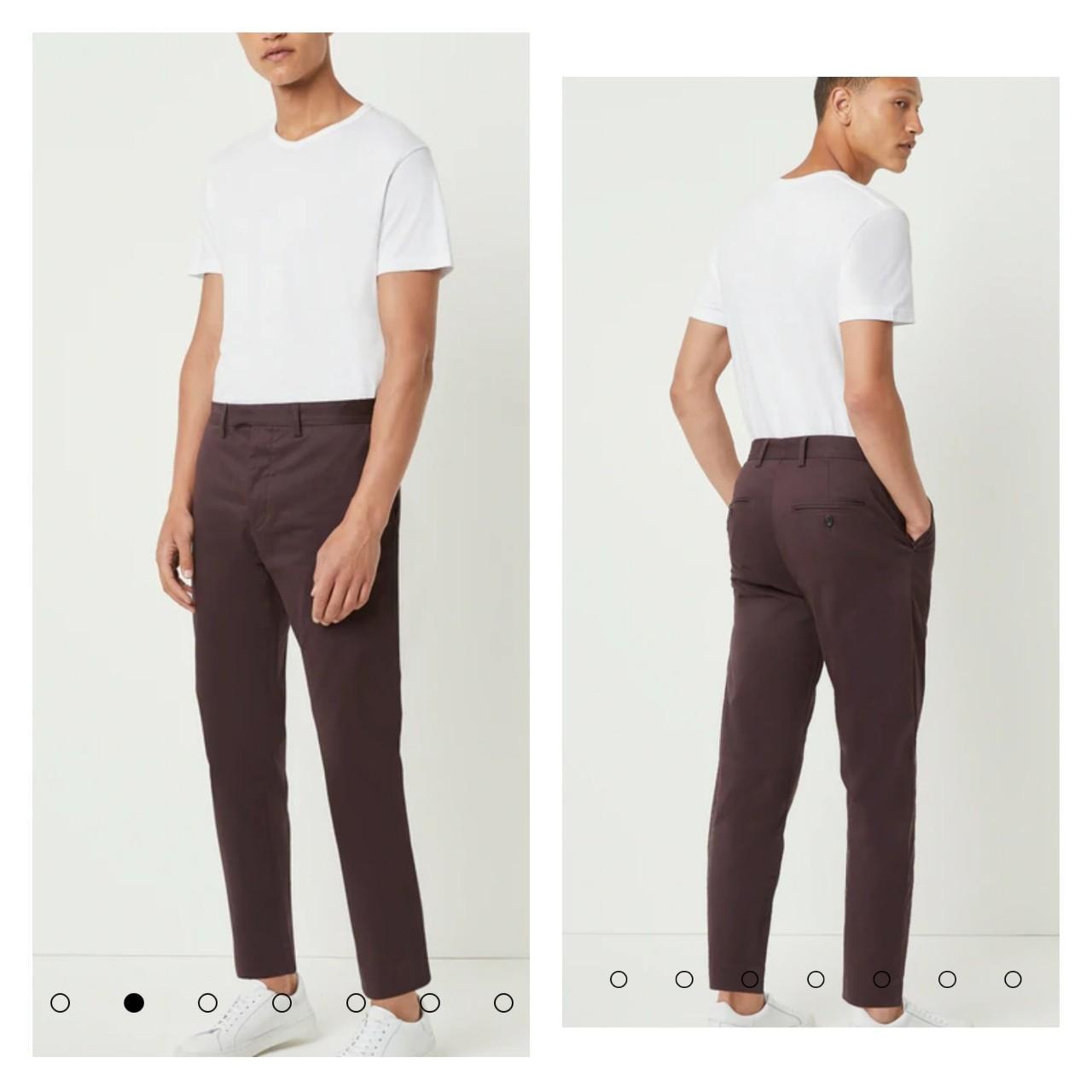 French Connection Men's Smart Cotton pants in Kahula... - Depop