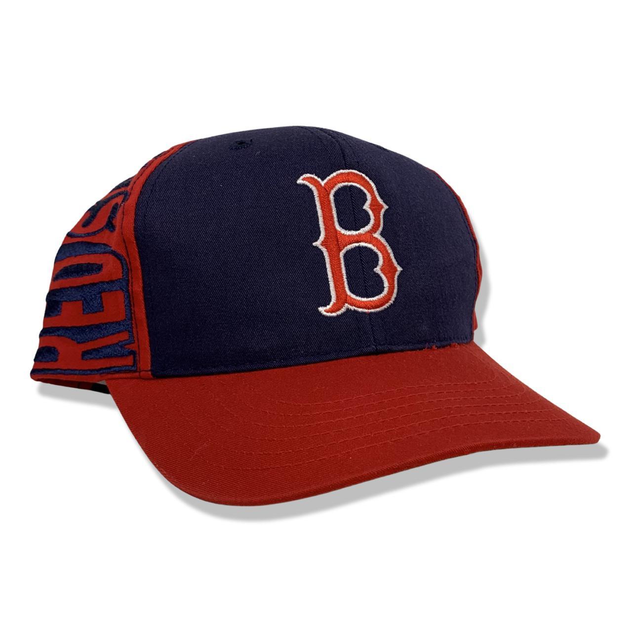 Boston Red Sox Snapback VTG 90s MLB Annco Hat Block... - Depop