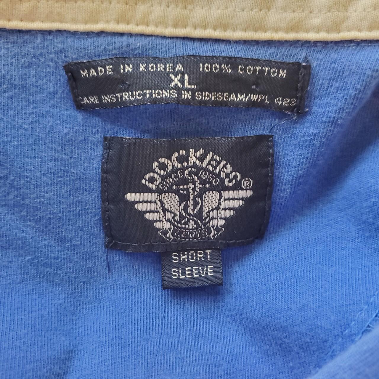 Retro 90's Dockers Striped Rugby S/S Polo Shirt... - Depop