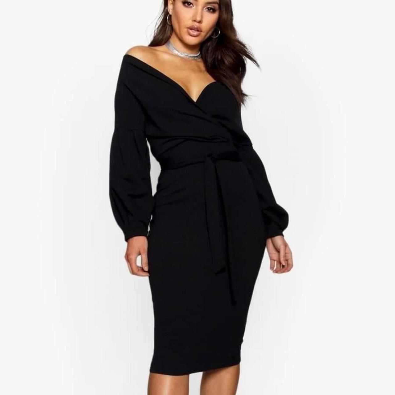 Boohoo Women's Black Dress | Depop