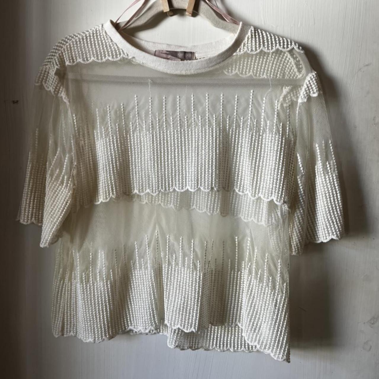 Vintage Forever 21! Transparent box shirt with... - Depop