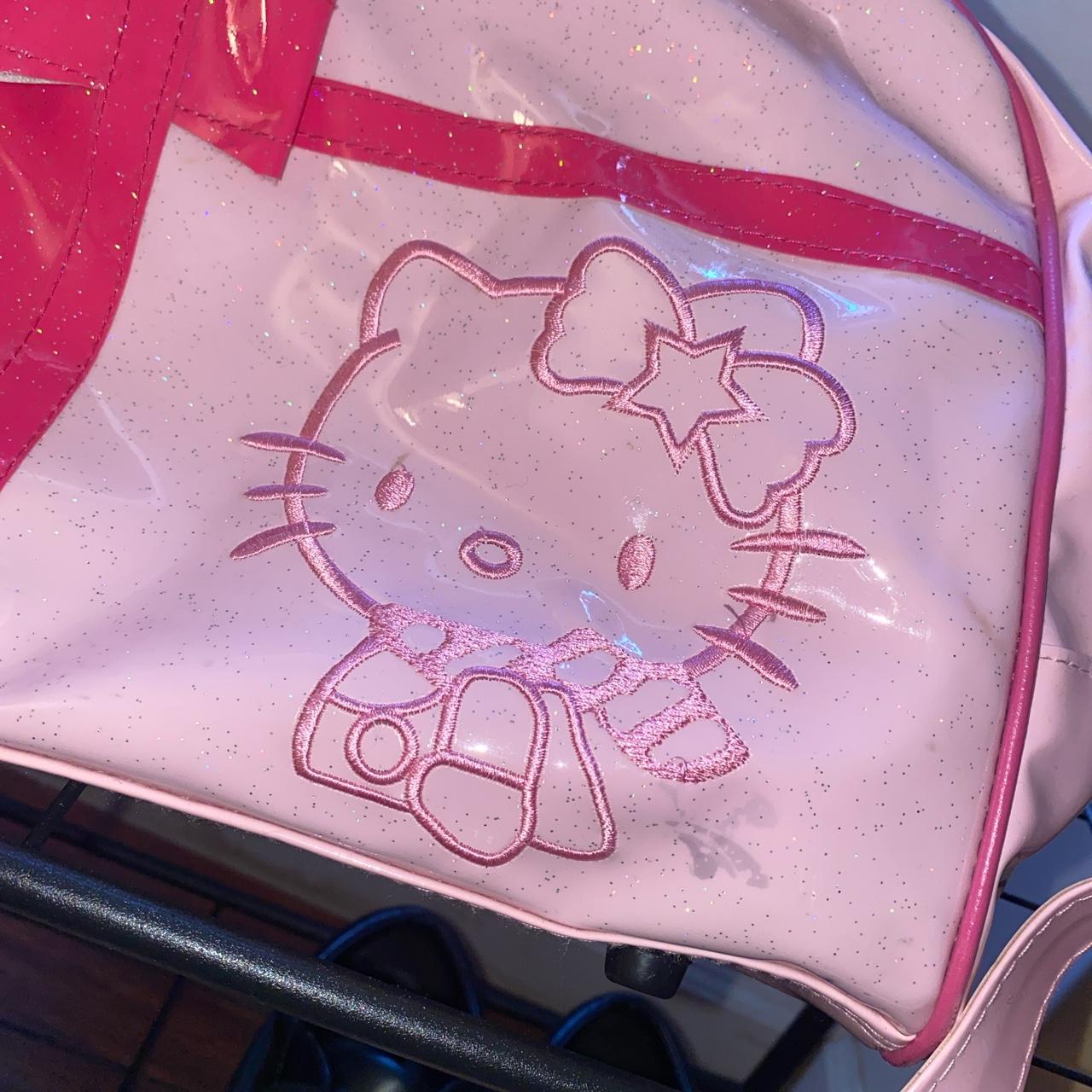Hello Kitty Vintage Vinyl Bag in used condition will... - Depop