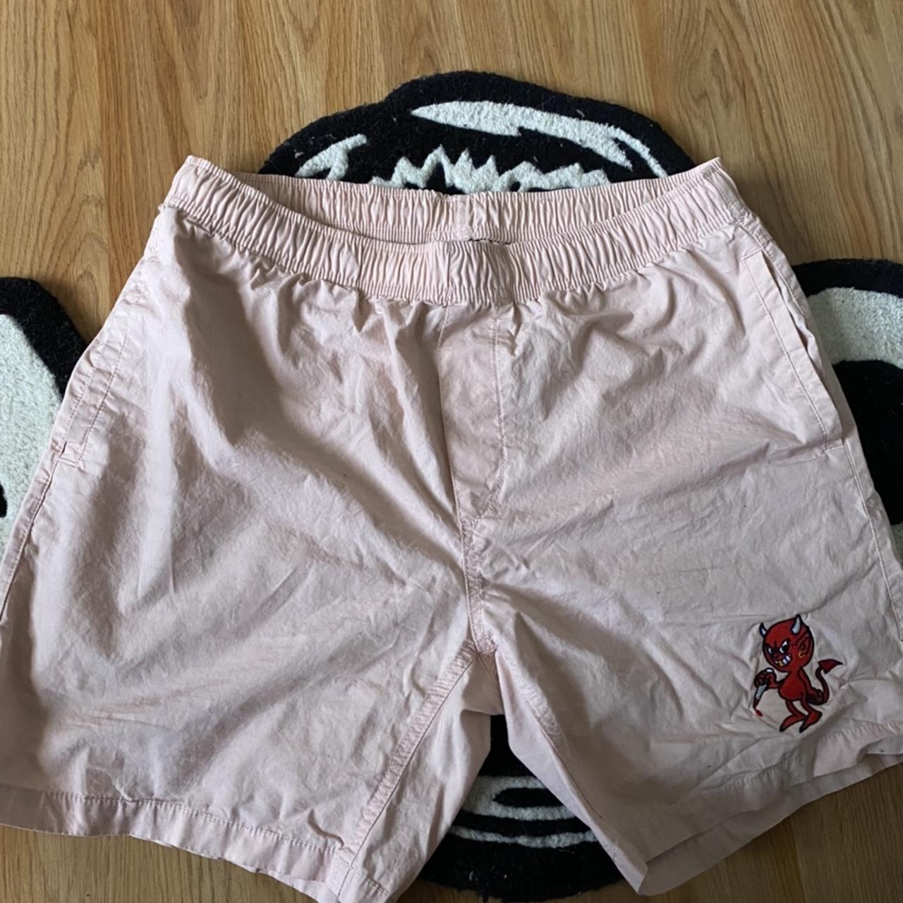 Ransom Pink swim shorts size Medium. Great condition... - Depop