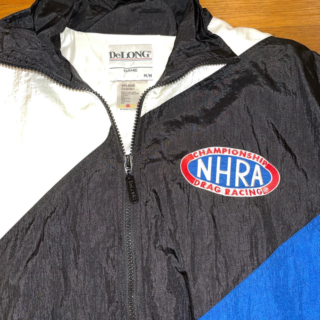 Vintage NHRA Championship Drag Racing windbreaker... - Depop