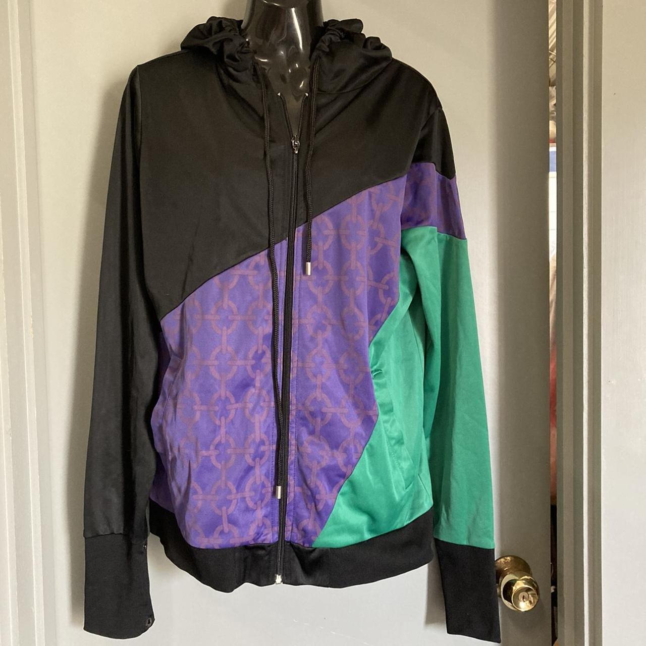 Golf Punk Medium Hoody Black, green, purple Front... - Depop