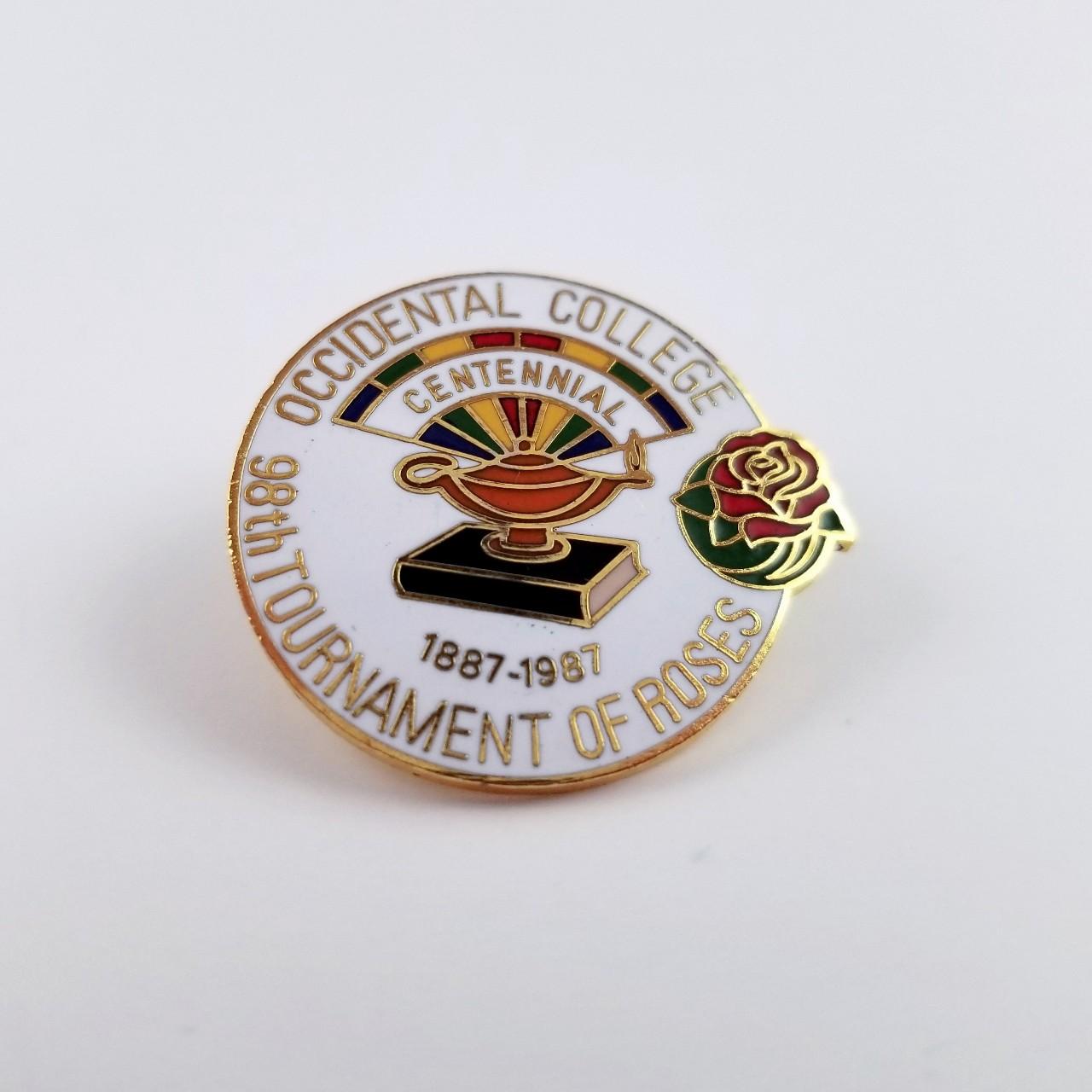 1987 Occidental College pin celebrating their... - Depop