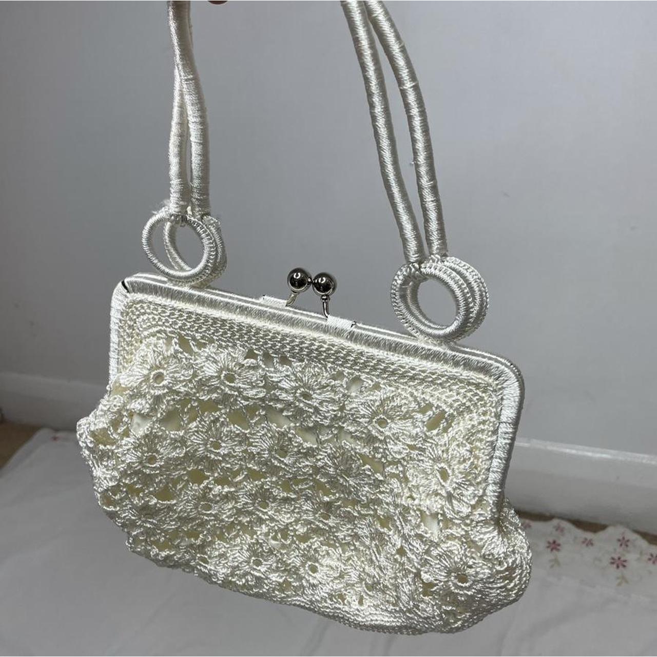 Ivory white detailed Wallis bag - Depop