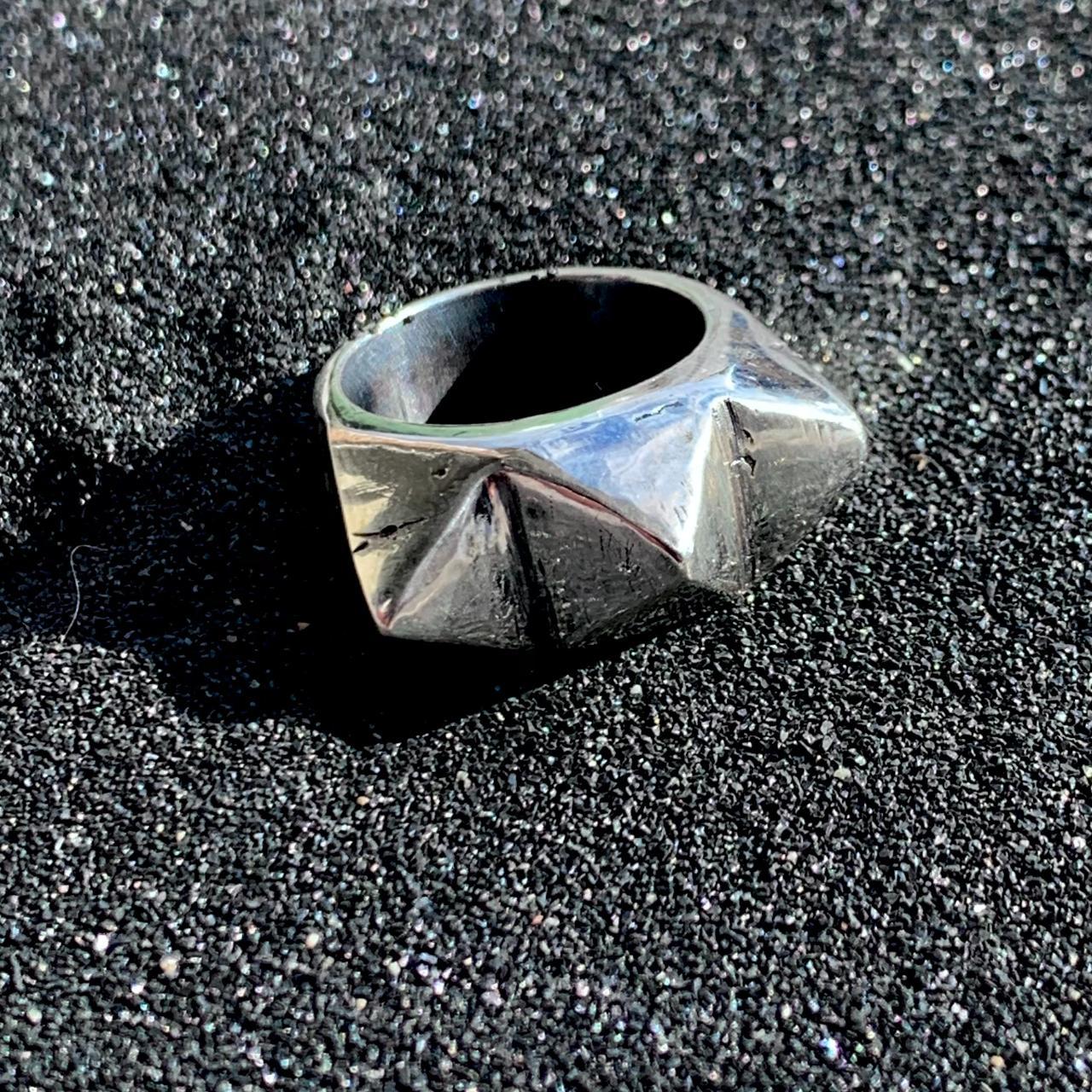 Handcrafted Sterling Silver Triple Pyramid... - Depop
