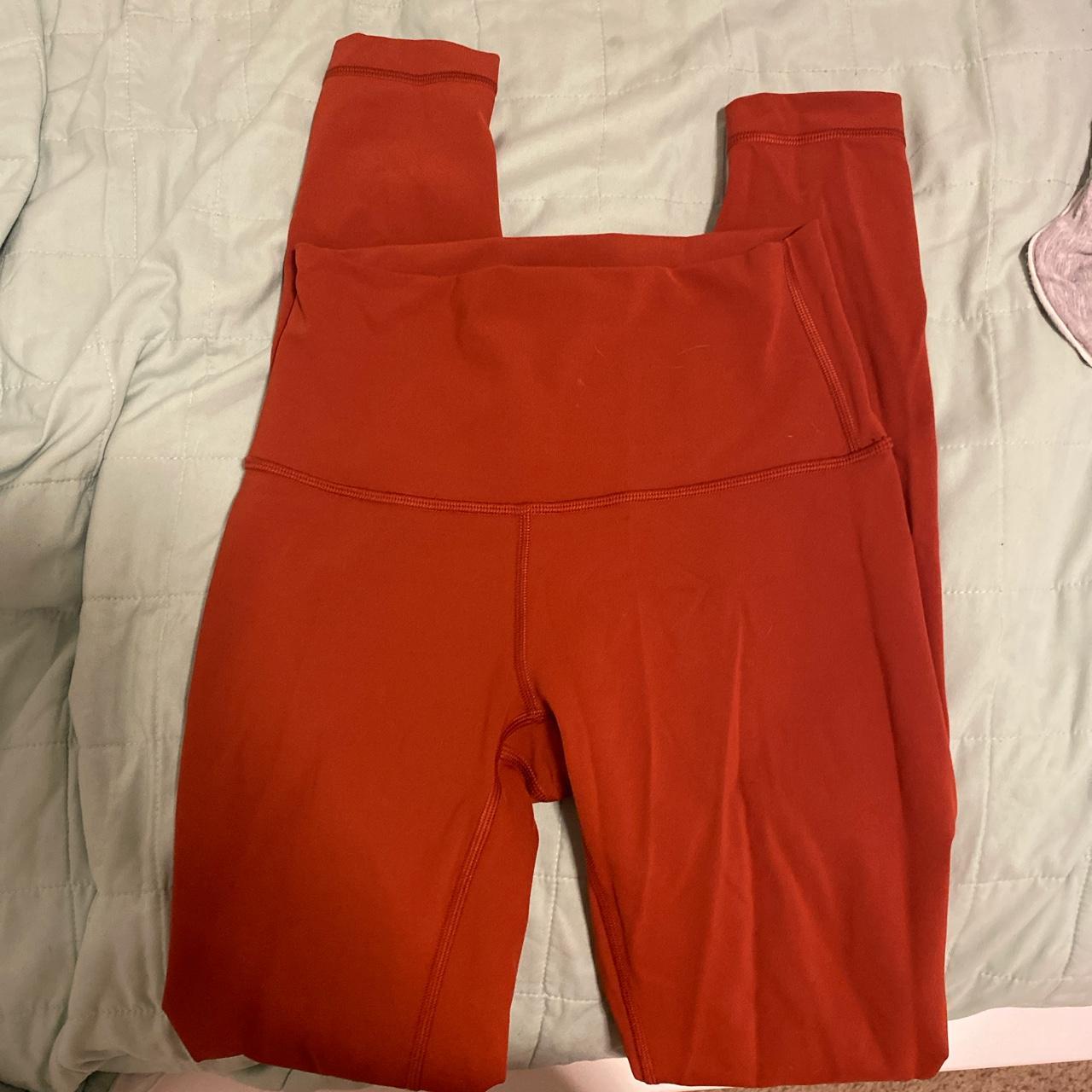 Lululemon wunder trains orange color Small flaw on... - Depop