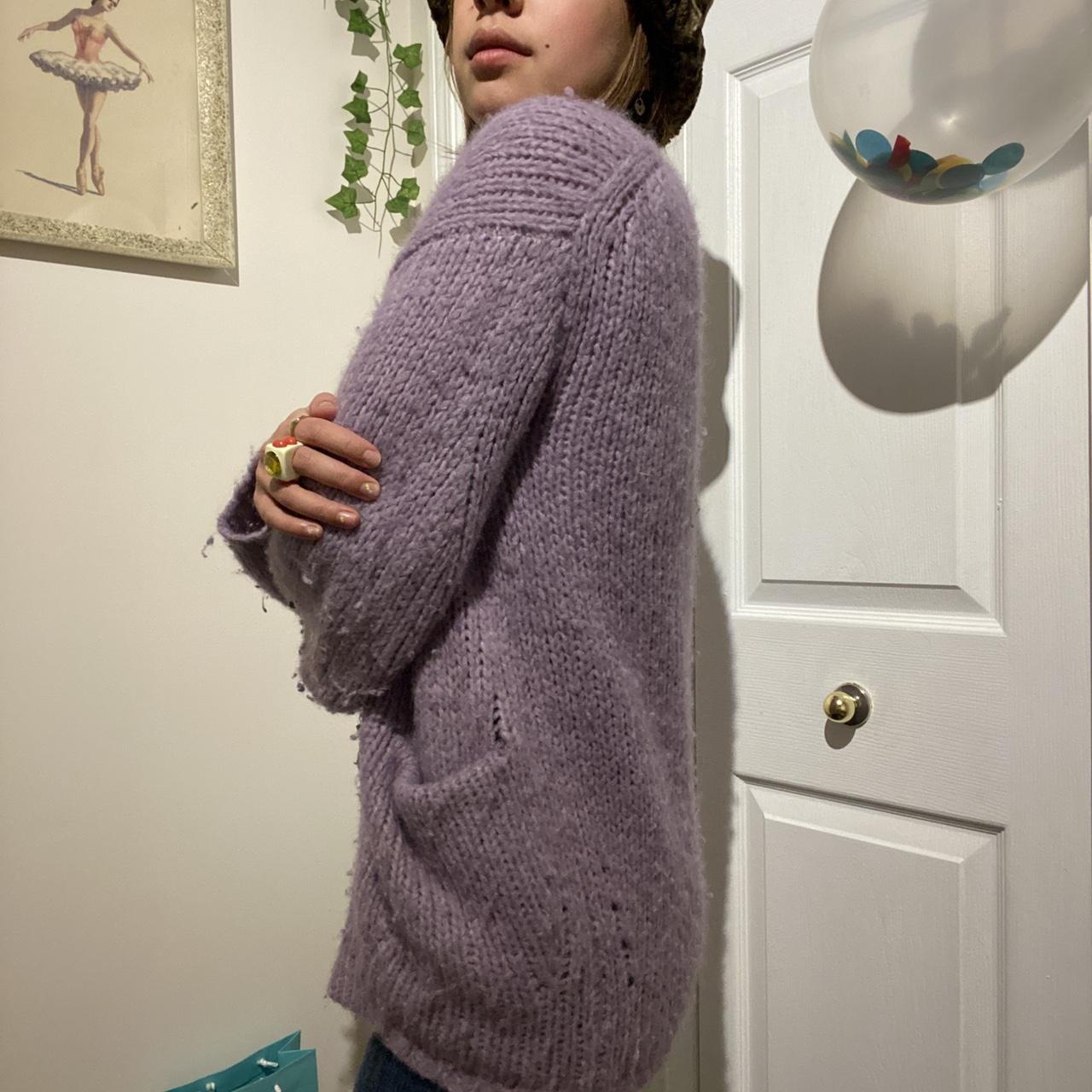 The coziest Aritzia lilac Wool cardigan 💜🤍💜 Again... - Depop