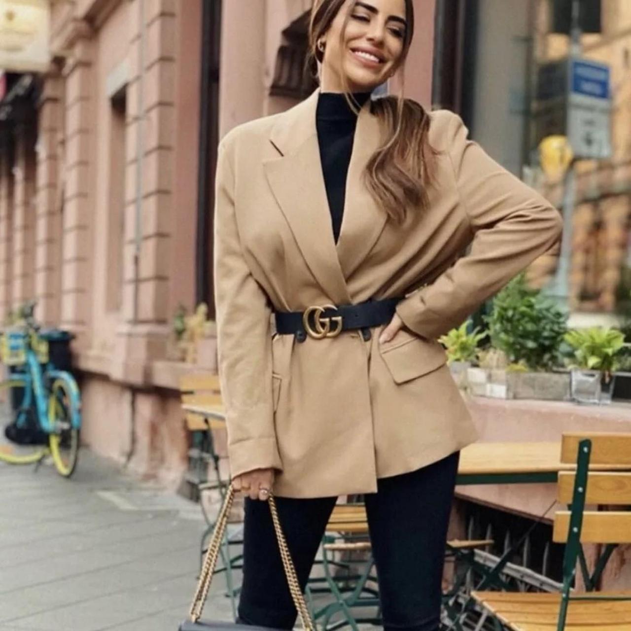 Zara Women's Tan Jacket | Depop