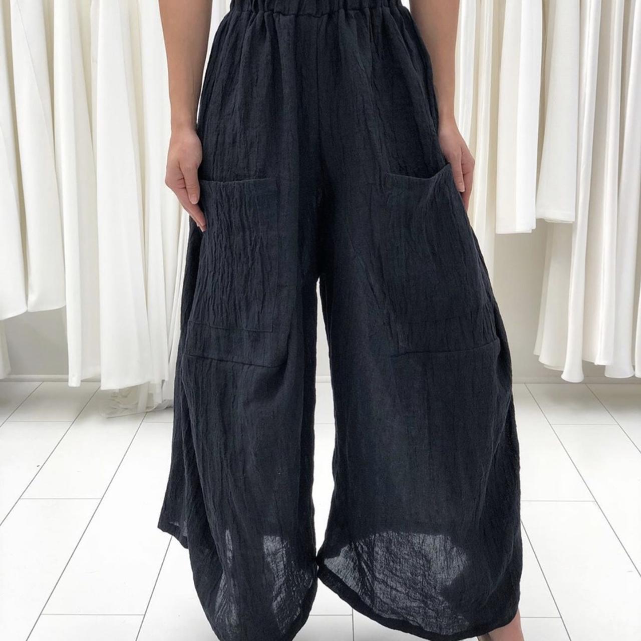Natalie Rolt Grecian Pants - Black Will need to be... - Depop