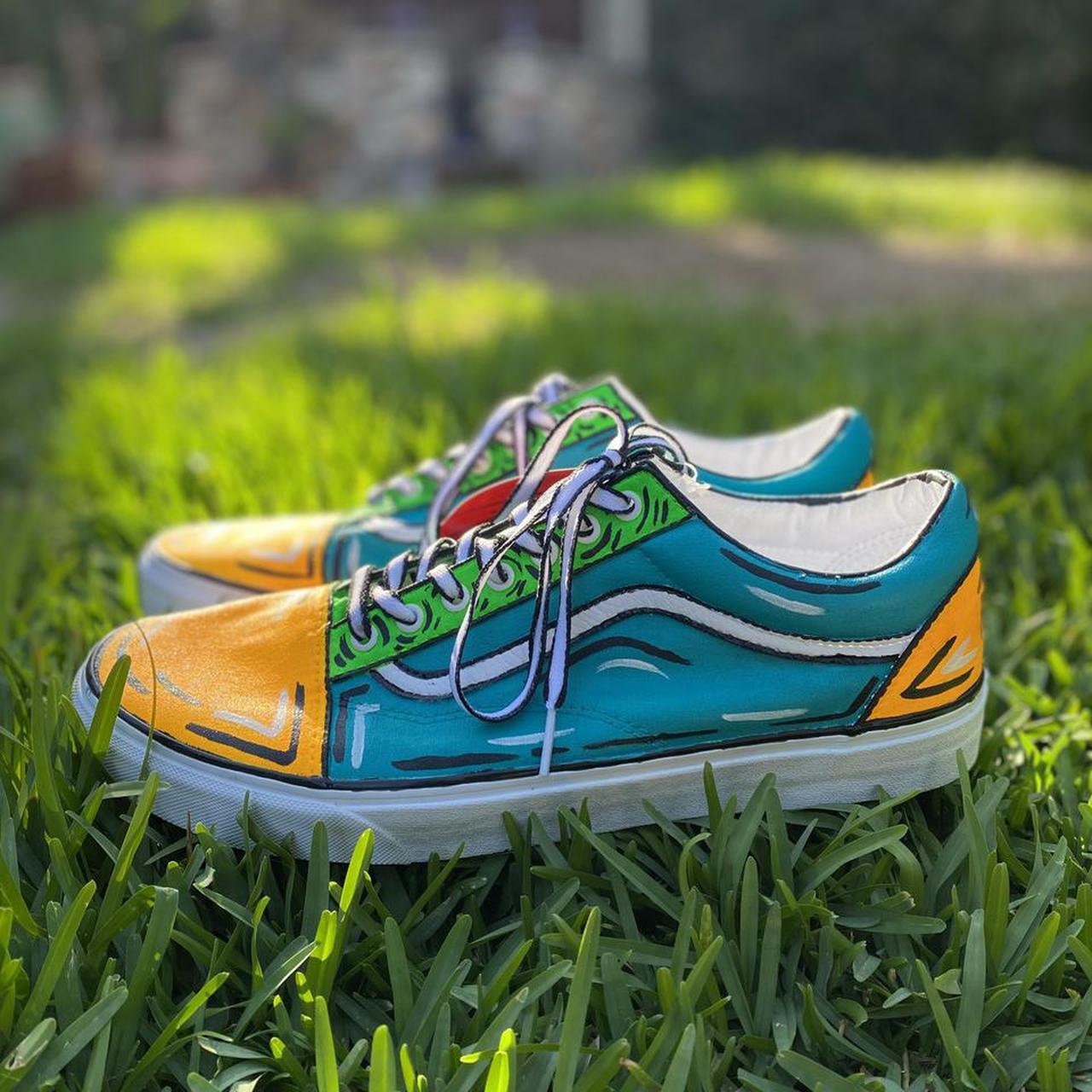 Classic Custom Cartoon Painted Vans Sweden, 60% OFF