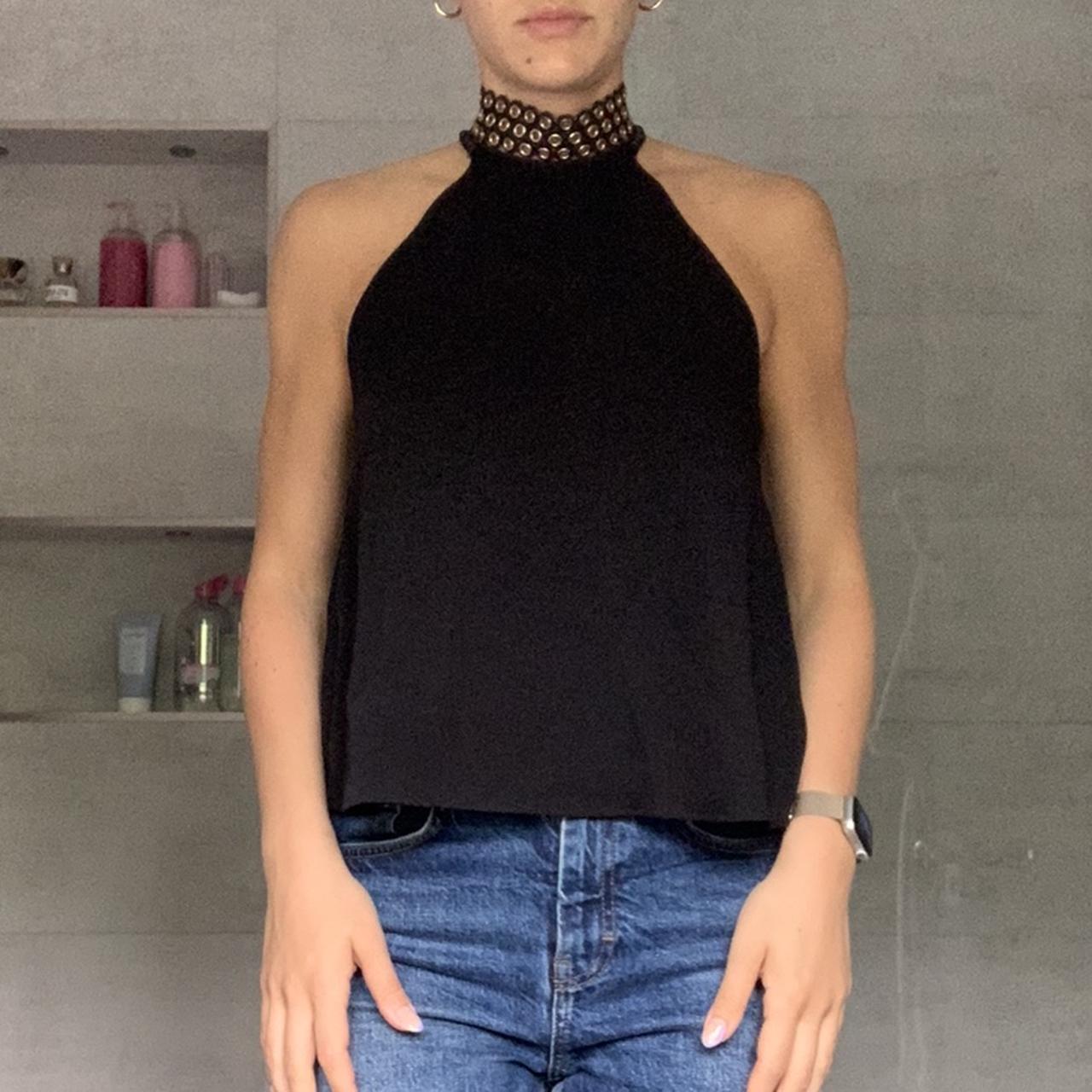 Backless halter neck black top So gorgeous for a... - Depop