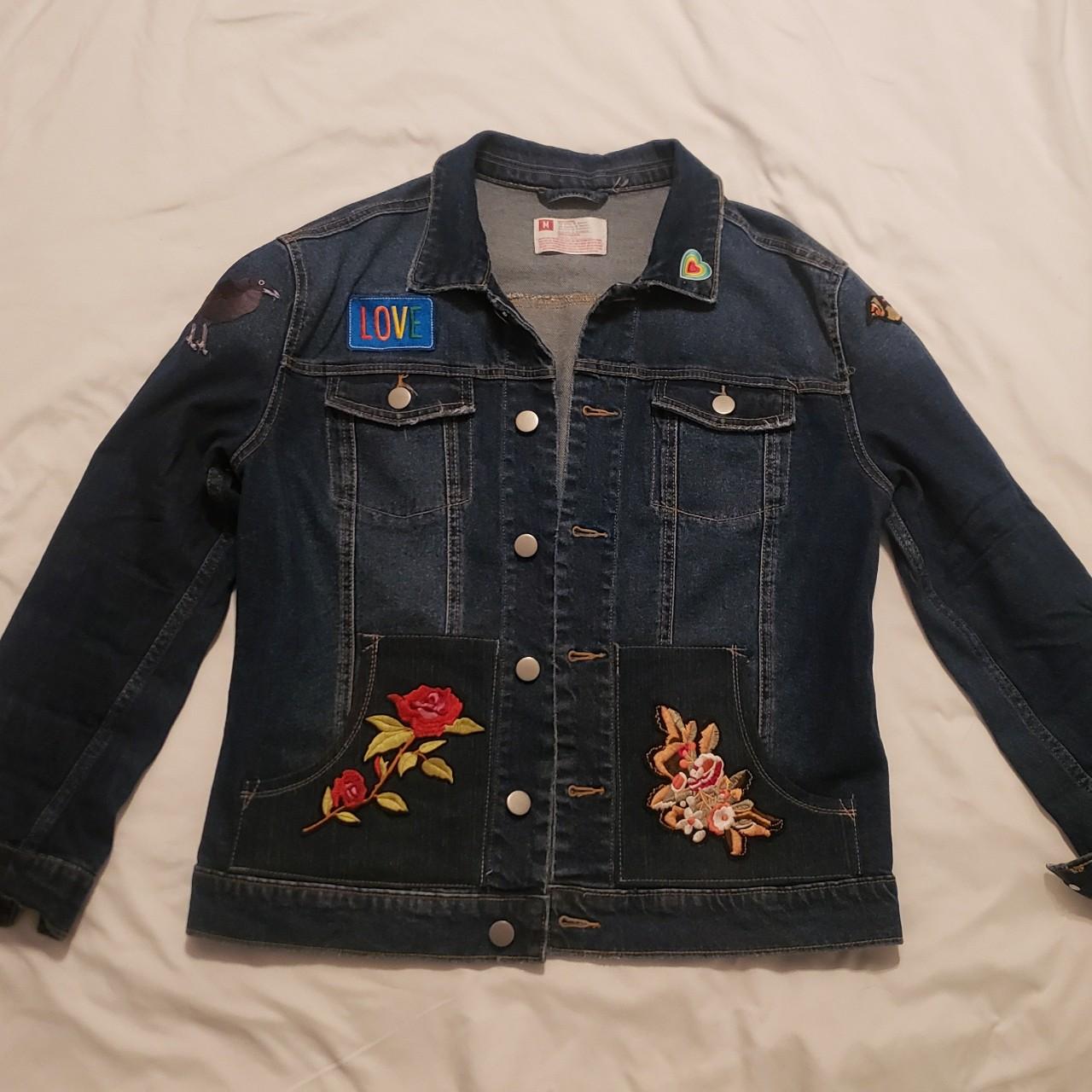 Target pride denim jacket, no longer offered on the... - Depop
