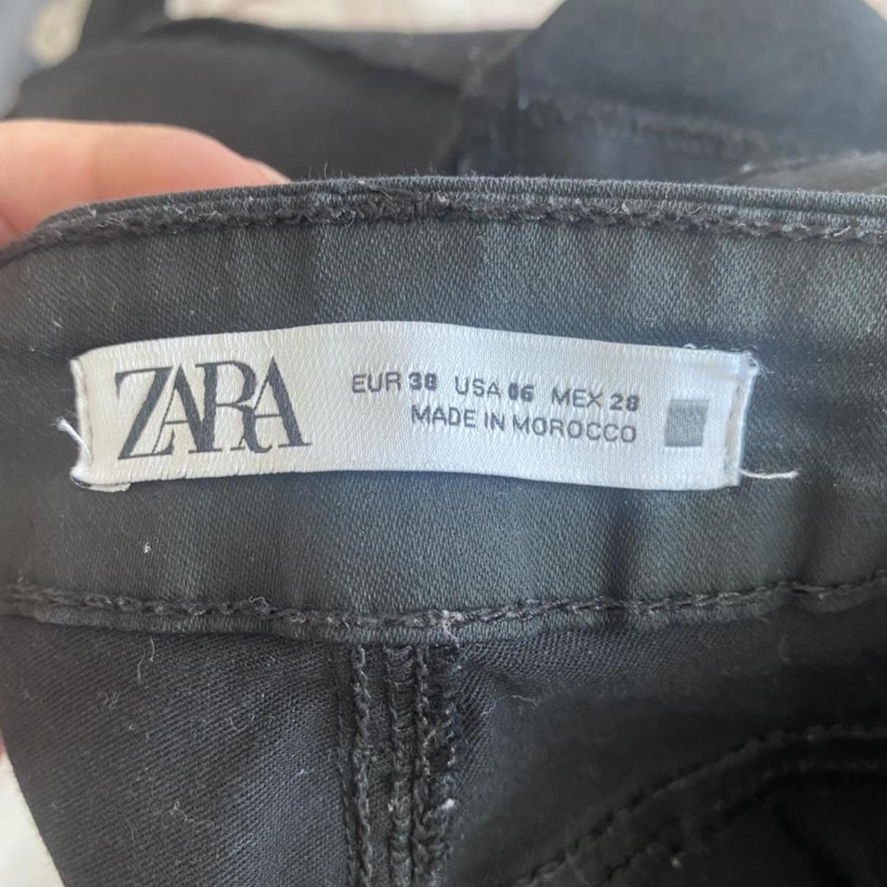 🖤COATED SKINNY JEANS 🖤ZARA 🖤SIZE 38 (IM AN 8 AND... - Depop