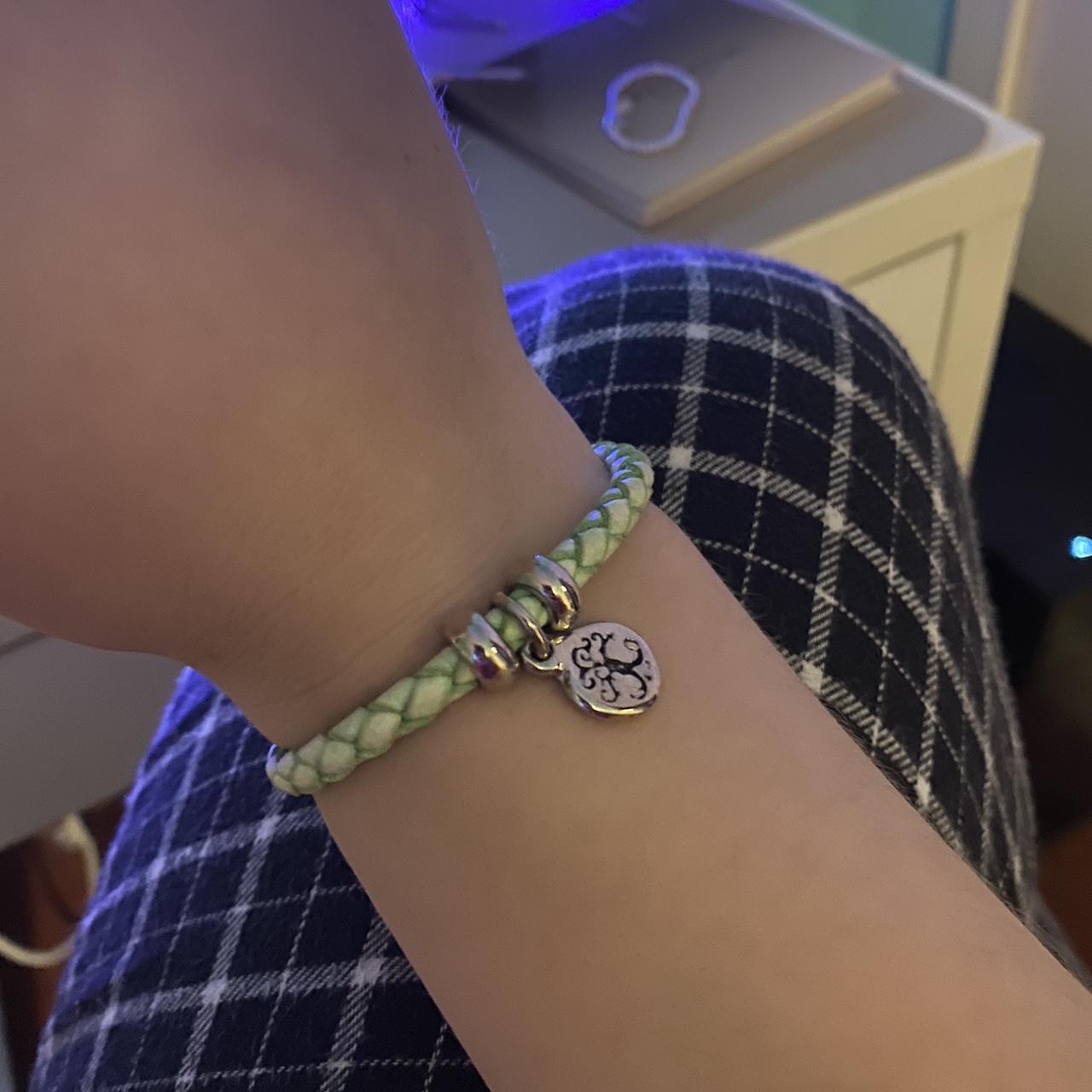 Tree of life adjustable leather bracelet never worn... - Depop