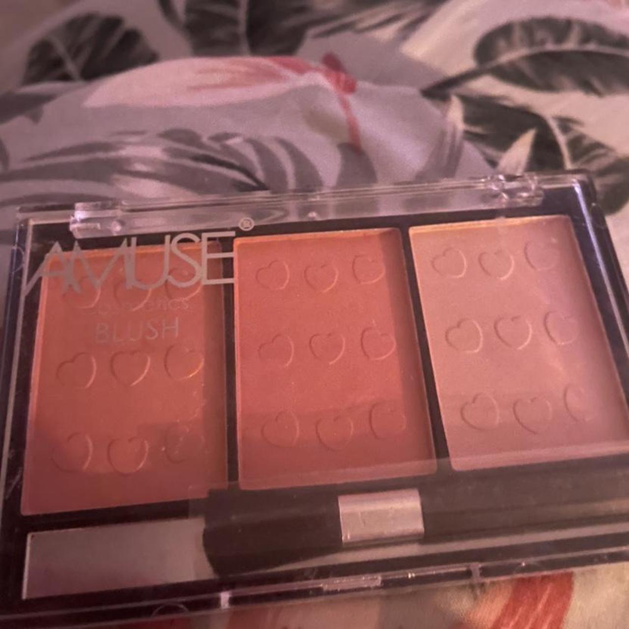 AMUSE makeup blush trio. Never used, brush still has... - Depop