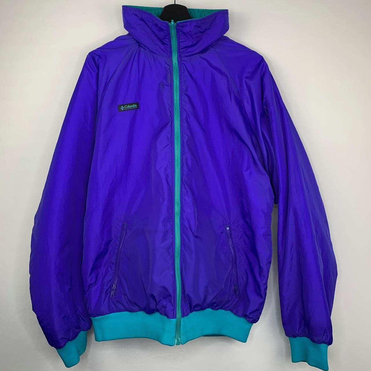Vintage 90’s Ringer Columbia Reversible Sportswear... | Depop