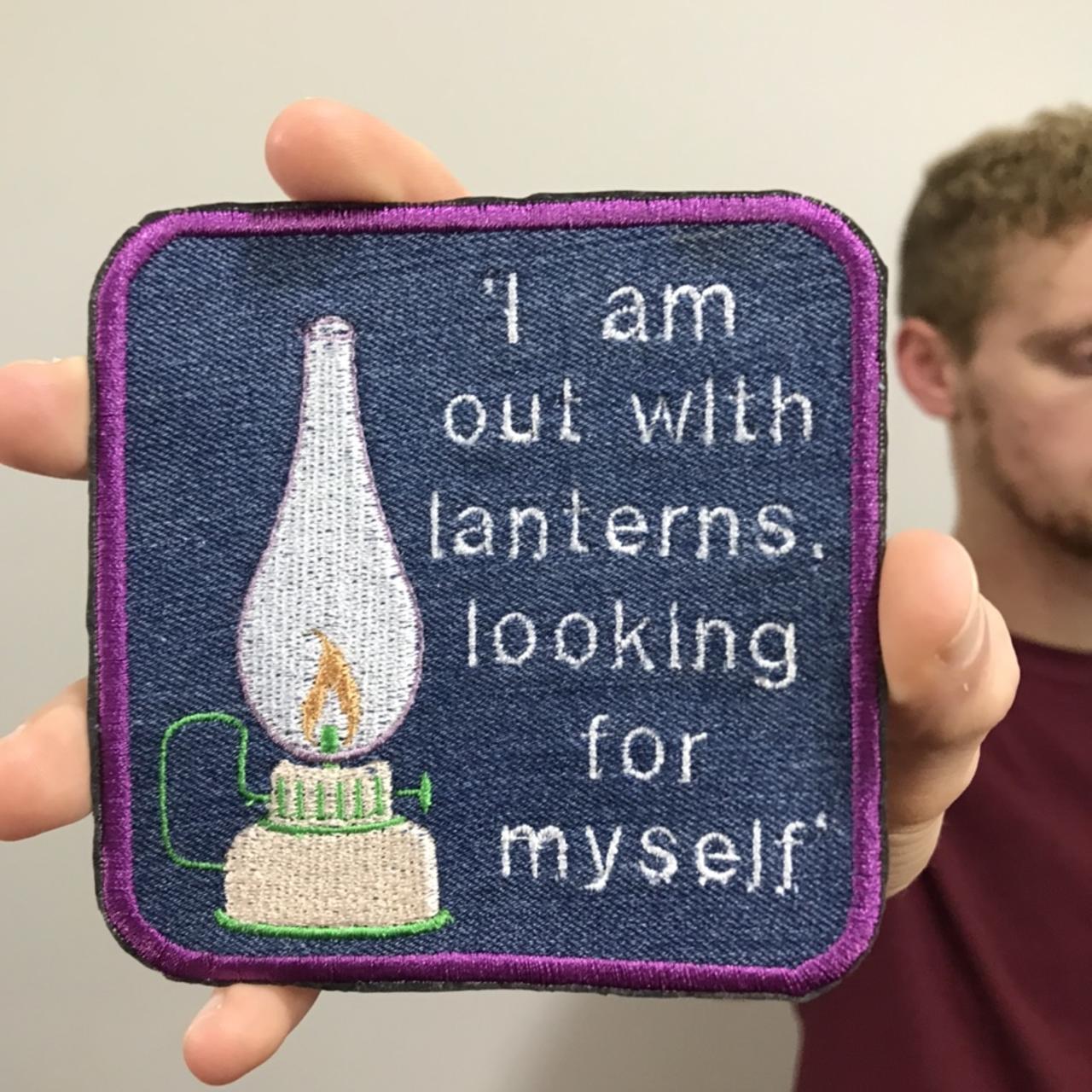 Emily Dickinson Poem (Embroidered Lantern) Recycled... - Depop