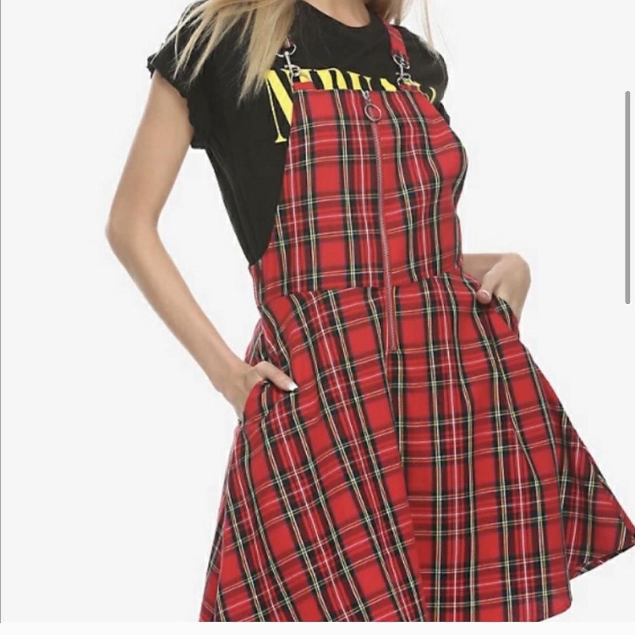 Hot Topic Women's Red Dress | Depop