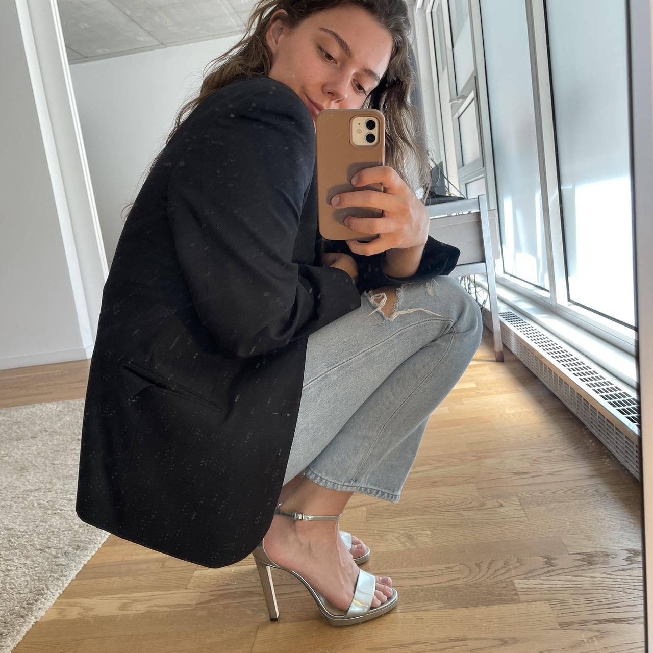 JimmyChoo never been worn silver high heals... - Depop